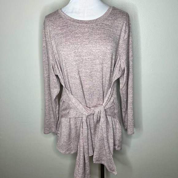 Studio | Sweaters | Studio By Dco Sweater X Petite Heathered Pink Tie ...